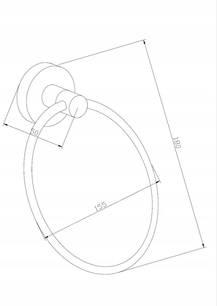 Koupelnový držák na ručníky MEXEN REMO - kulatý - rose gold, 7050732-60
