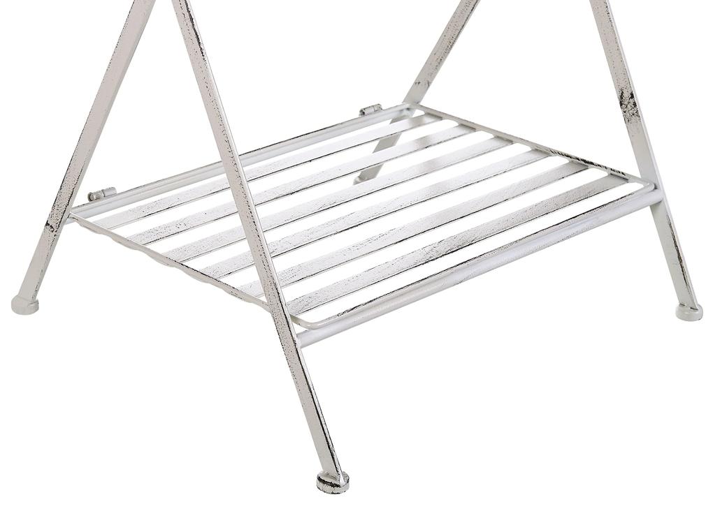 Bílý kovový odkládací stolek ANCUD Beliani