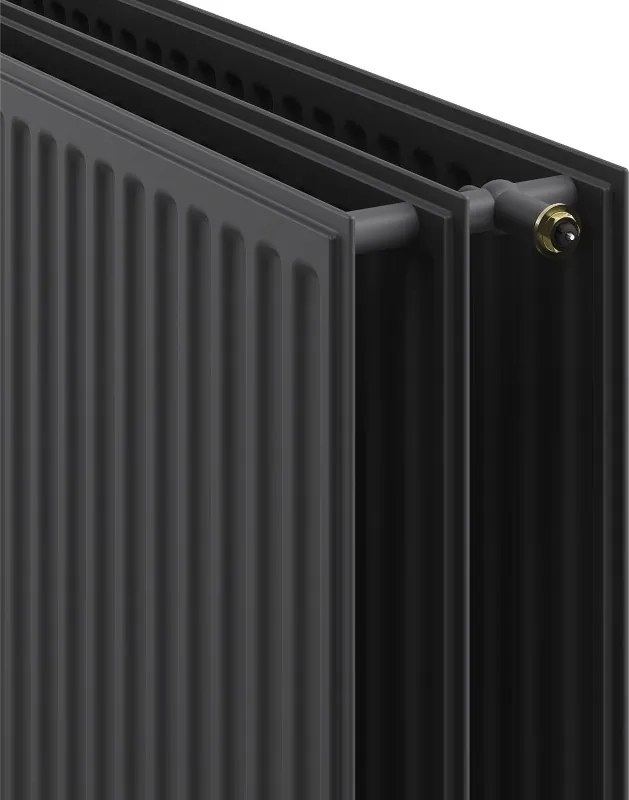 Mexen CVH30 Hygienický deskový radiátor 300 x 3000 mm, spodní připojení, 2617 W, antracit - W630H-030-300-66