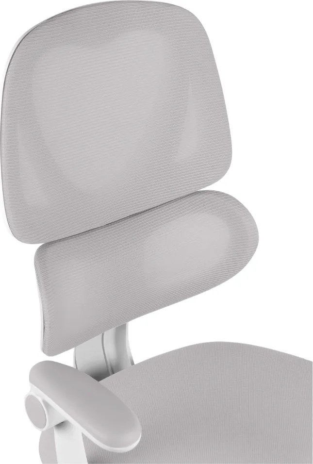 Dětská otočná židle Neoseat JUNI 023 — látka, pratelný potah, šedá