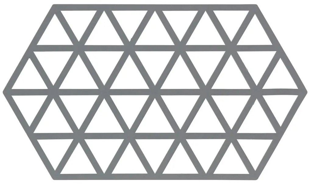 Zone Denmark Silikonová podložka pod horké Triangles Cool Grey