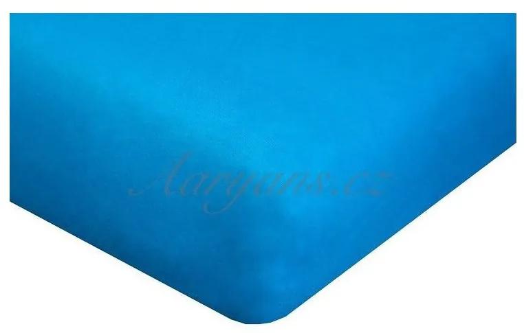 Aaryans Jersey prostěradlo azurově modré Rozměry: 140x200 cm