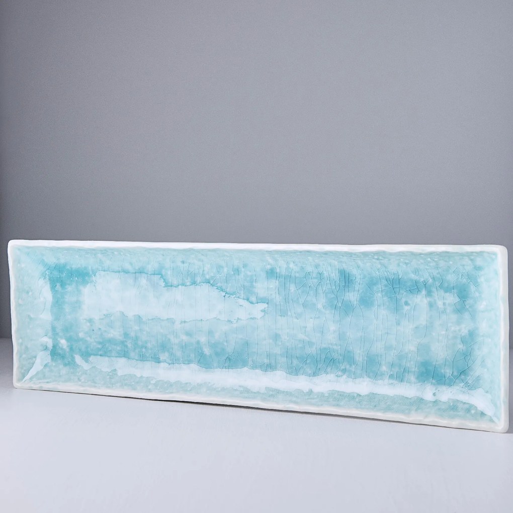 Made in Japan Talíř na sushi Turquoise 50 x 15 cm