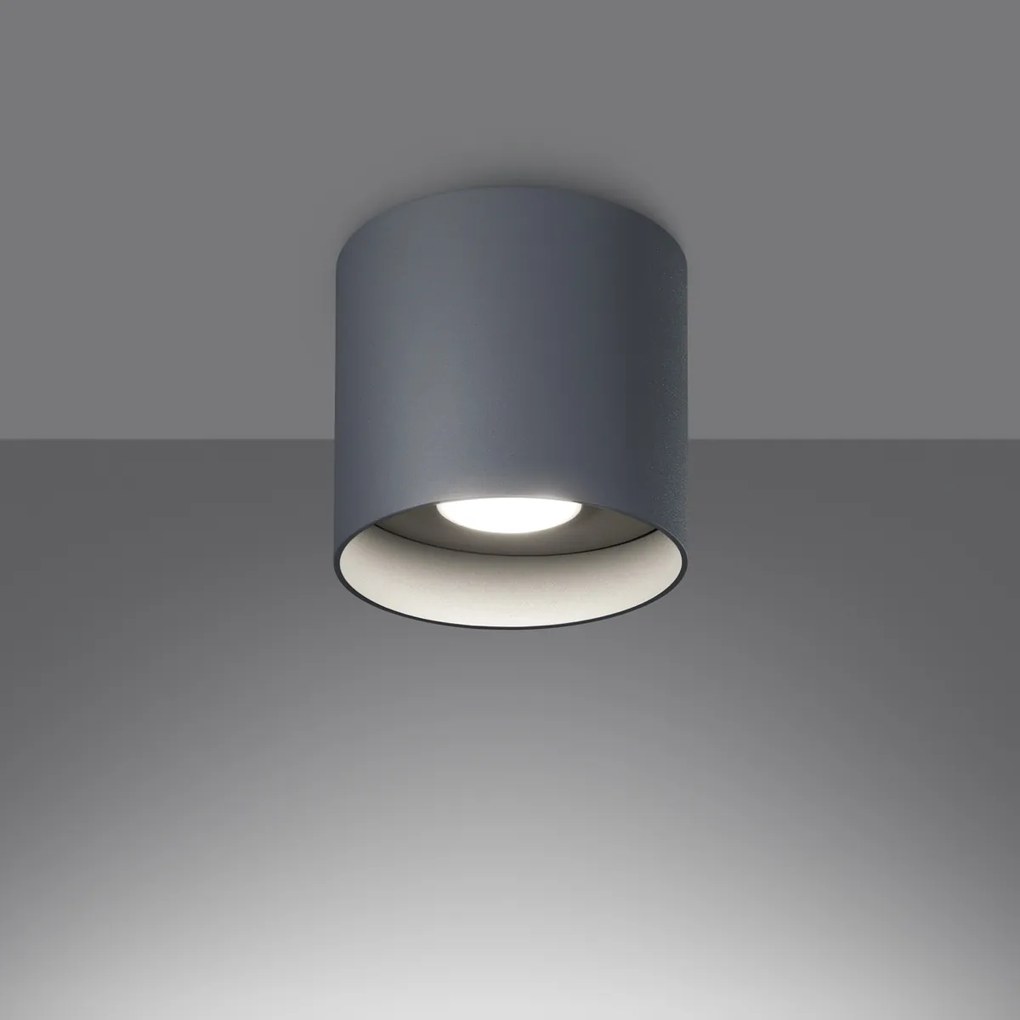 Sollux Lighting Stropní svítidlo MIKA šedé