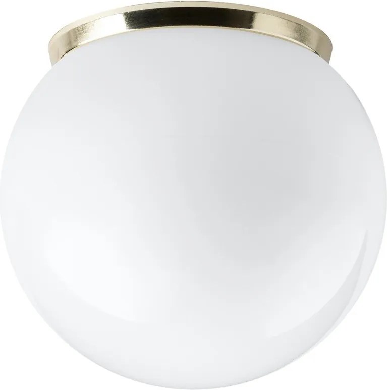 OS SKA40134 SKAT 1 stropní/nástěnné plastové svítidlo mosaz leštěná / bílá IP65 25W E27 (původní kód OS 40134) - OSMONT