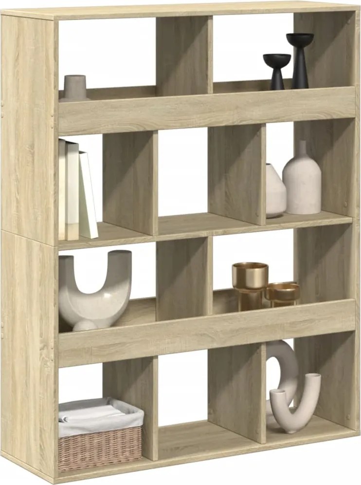 Dělicí stěna dub sonoma 100 x 33 x 125,5 cm kompozitní dřevo 3309521