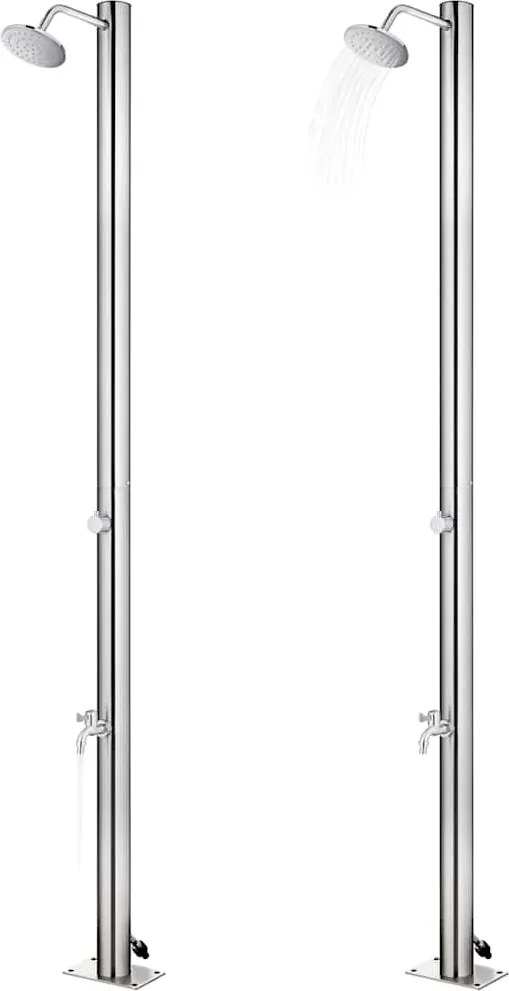Zahradní sprcha 215 cm nerezová ocel 315940