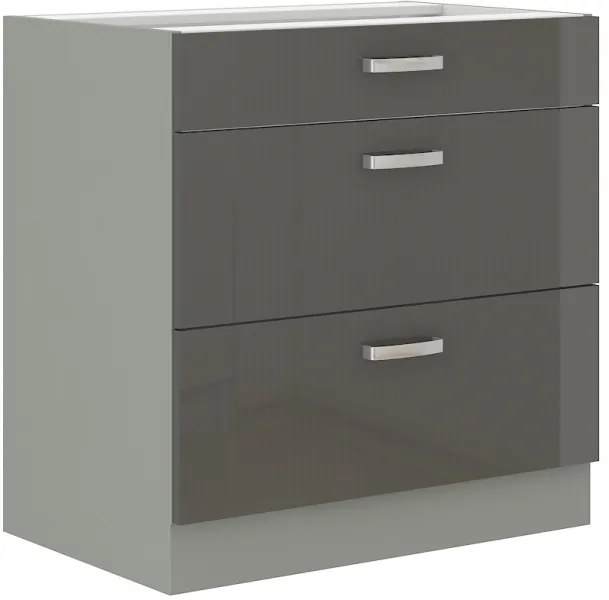 Kuchyňská skříňka Grey 80 D 3S BB