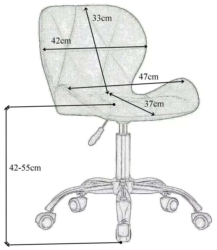 LuxuryForm DESIGN Židle LIVIO VELUR na stříbrné podstavě s kolečky - levandule