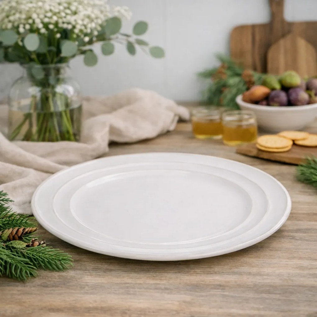 Keramický servírovací talíř Creme 28 cm