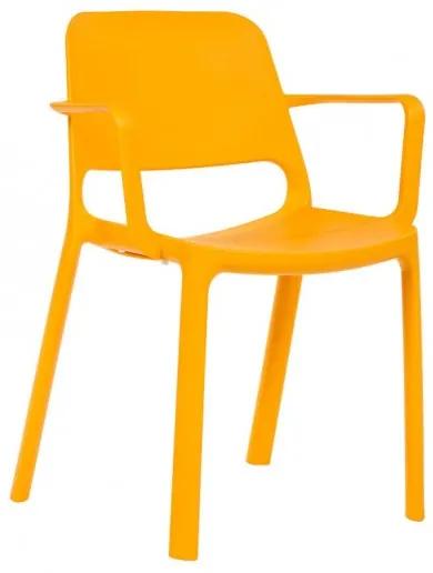 Jídelní židle Pixel oranžová