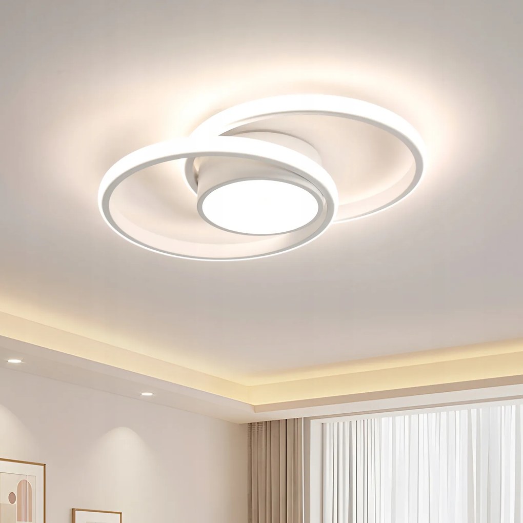 stropní svítidlo Led Svítidlo Stropní Svítidlo Ring Biala 4500K Moderní Do Obývacího Pokoje 42W