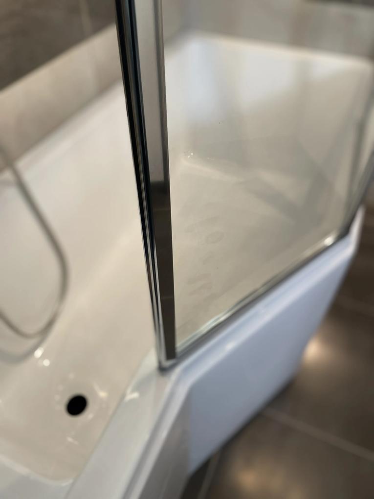 Besco Integra akrylátová vana s trojdílnou zástěnou Délka vany: 150cm, Orientace: Pravá