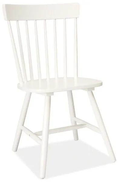 Dřevěná klasická židle Alero v bílém provedení