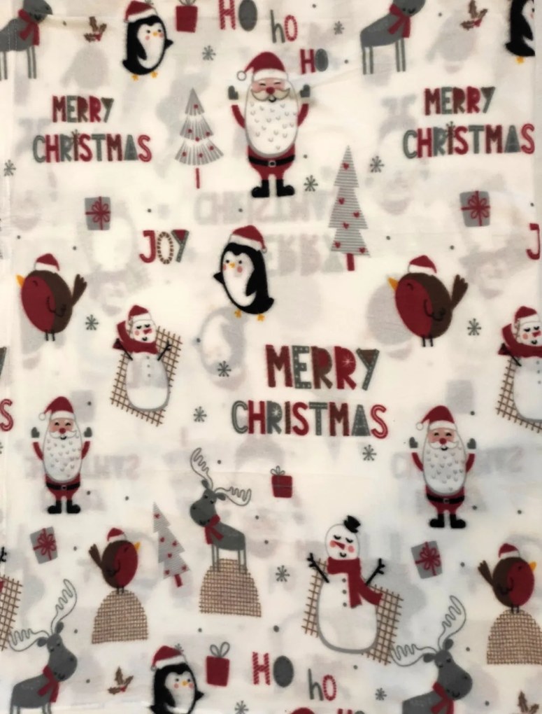 Deka Fleece Vánoční Merry Christmas 150x200cm TiaHome