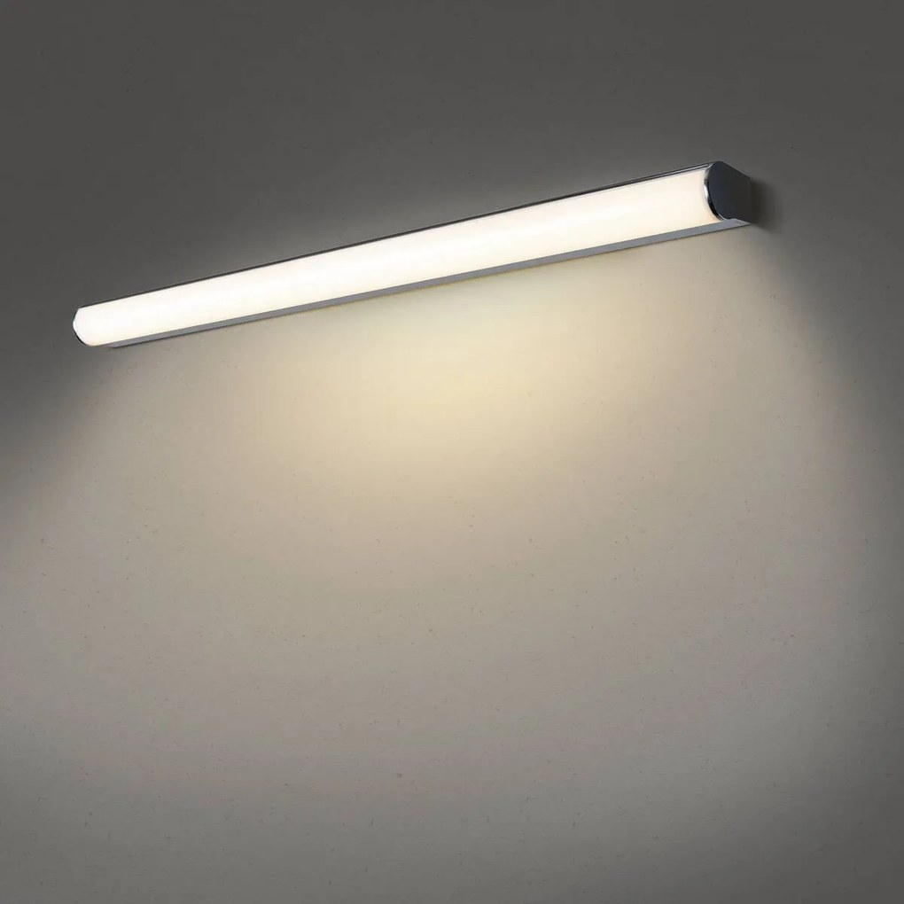 LA 1002192 MARYLIN, LED venkovní nástěnné nástavbové svítidlo, chrom, IP44, 3000K, 21W - BIG WHITE (SLV)