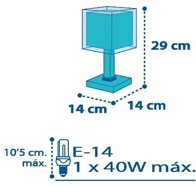 Dalber D-43421 - Dětská lampička PETIT MARIN 1xE14/40W/230V