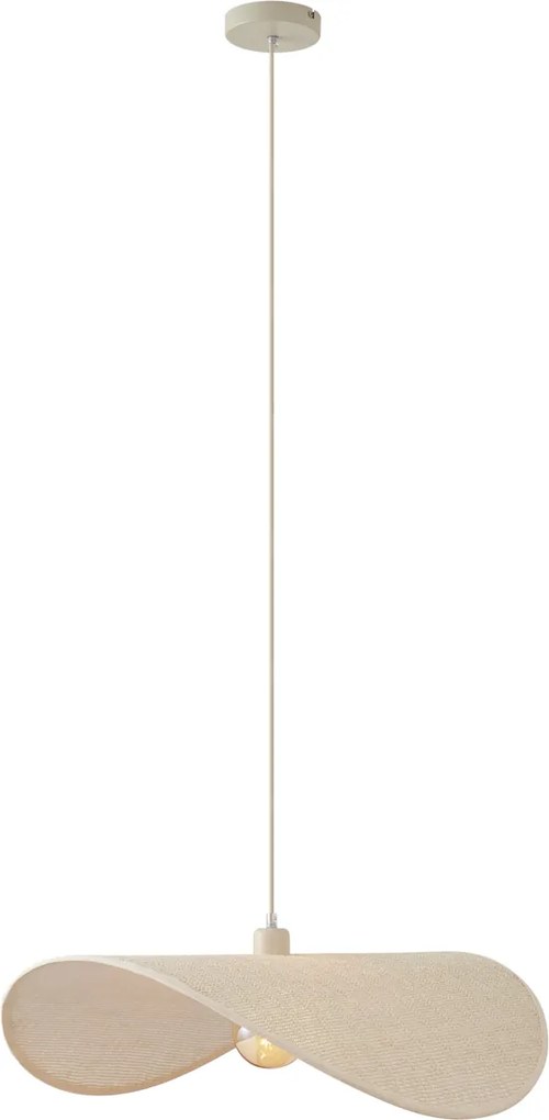 Moderní závěsná lampa béžová 65 cm - Hat