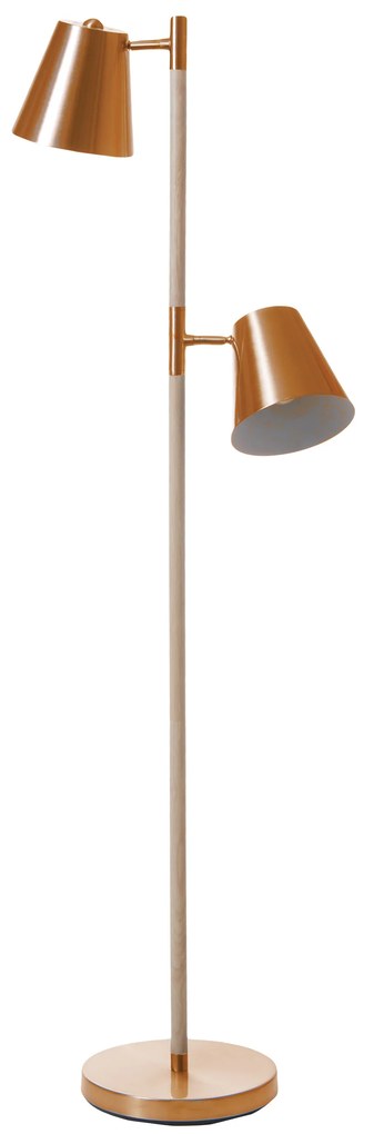Select Time Měděná kovová stojací lampa Bilore