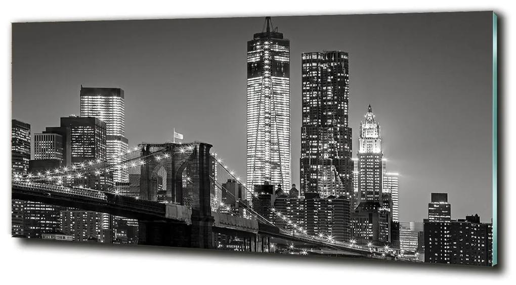 Foto obraz sklo tvrzené Manhattan noc