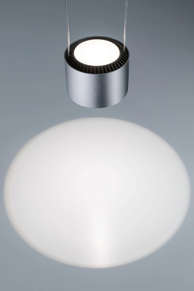 Paulmann 96811 Aldan, závěs pro Urail systém, 13W LED 4000K stmívatelné, matný chrom, výška 8,5cm