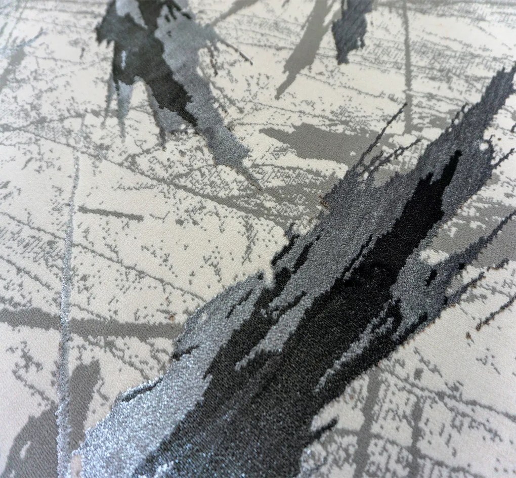 BE Koberec Allianz 6310 GREY - šedý obdélníkový Rozměr: 60x100 cm