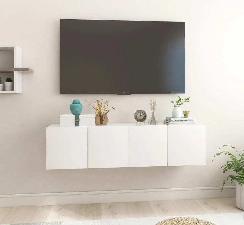 vidaXL Závěsné TV skříňky 2 ks 60 x 30 x 30 cm [804509] Barva: Betonová šedá