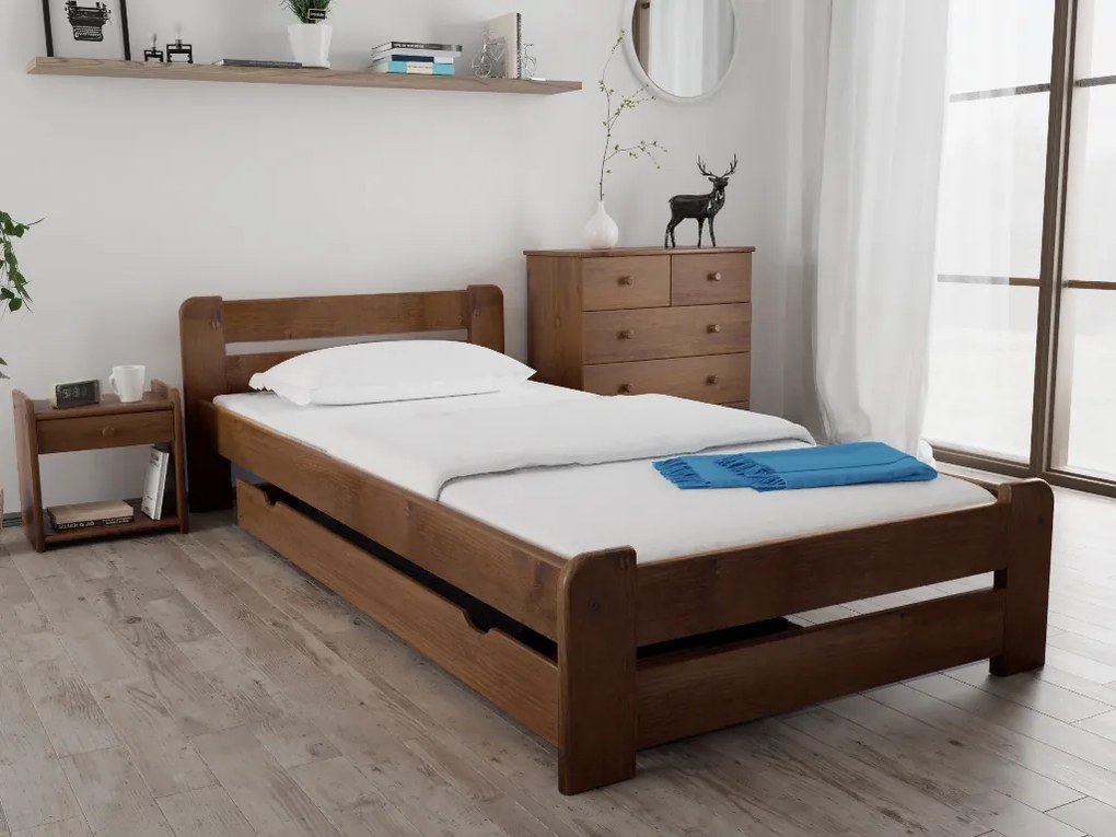 Postel Laura 80 x 200, dub Matrace: Matrace Sommera 18 cm
