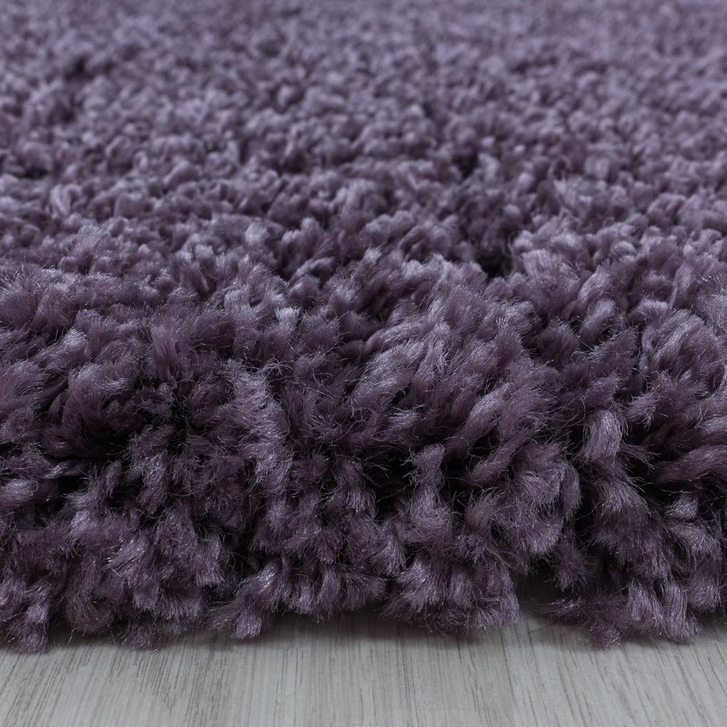 Ayyildiz Kusový koberec SYDNEY 3000, kulatý, Violet Rozměr koberce: 200 cm KRUH