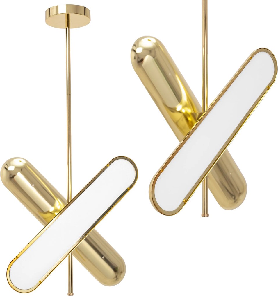 Toolight - LED závěsné svítidlo APP832-CP, zlatá, OSW-01049