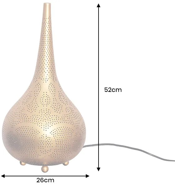 Designová stojanová lampa Uwizeye 52 cm zlatá