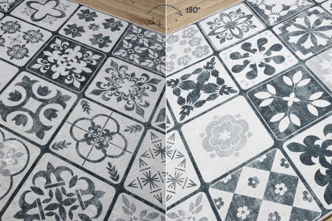 Protiskluzový běhoun LOTUS CLOVER 60970 šedý