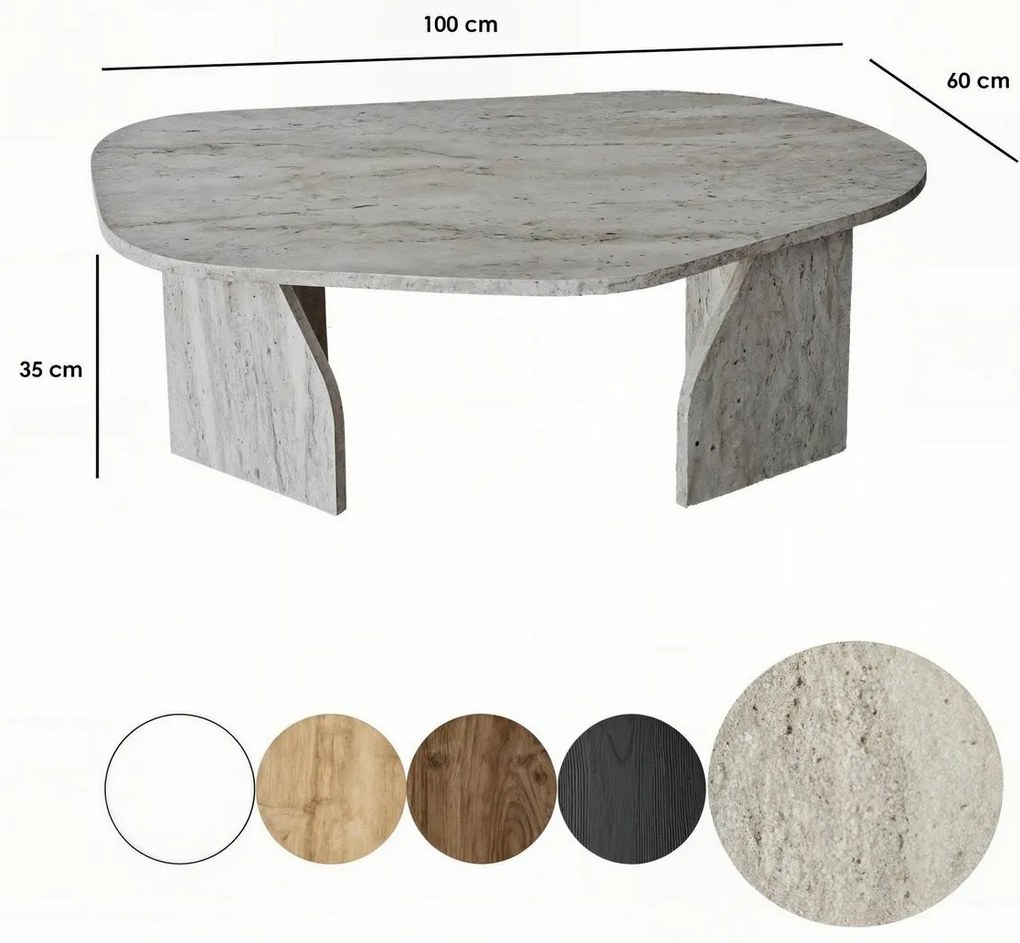 Konferenční stolek Rock Travertine