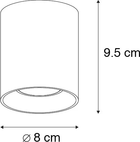 Chytrý bodový reflektor zlatý vč. WiFi GU10 - Tubo