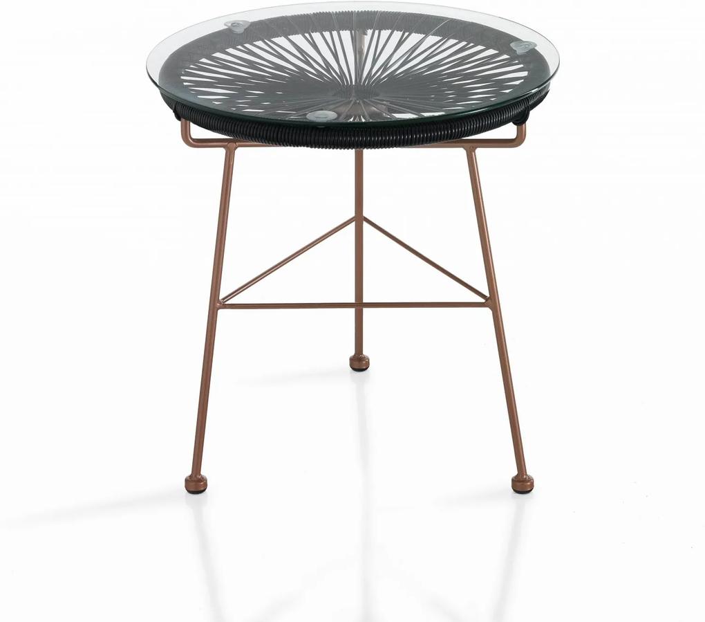 Tomasucci Odkládací stolek NUMANA BLACK Ø.45x46cm,  černý