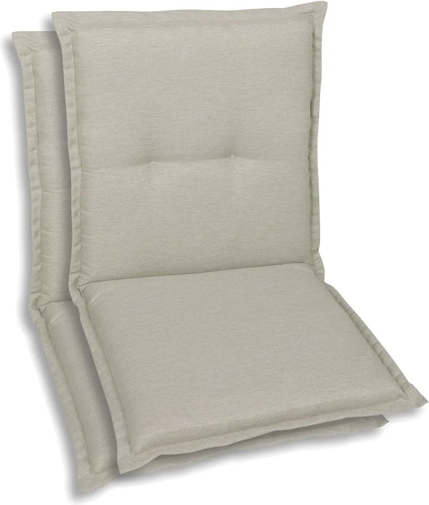 Go-De Textil Sada zahradních podsedáků Uni (nízká opěrka, 2 kusy, béžová)