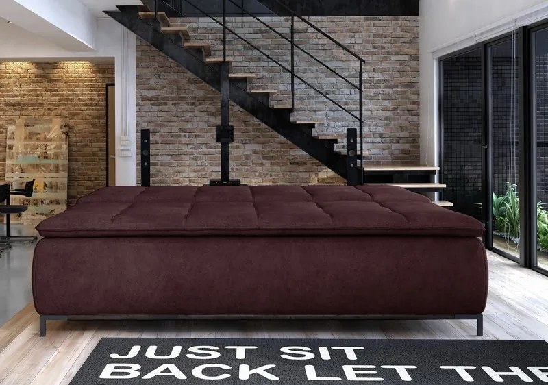 Rozkládací pohovka Sweet, tmavě fialová látka