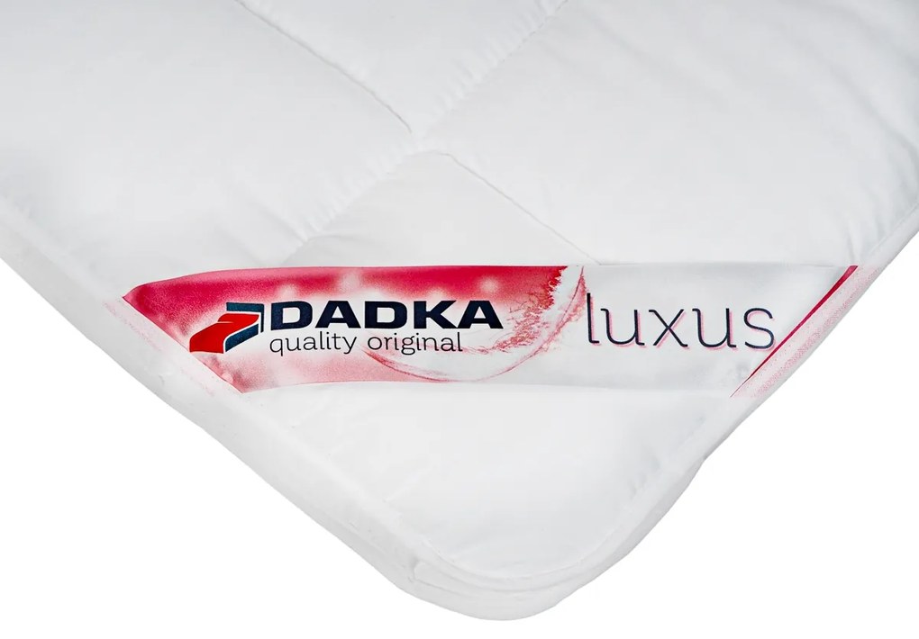 Dadka Letní prošívaná přikrývka Dadka LUXUS z dutého vlákna, bílá, 135x200cm, 1300g