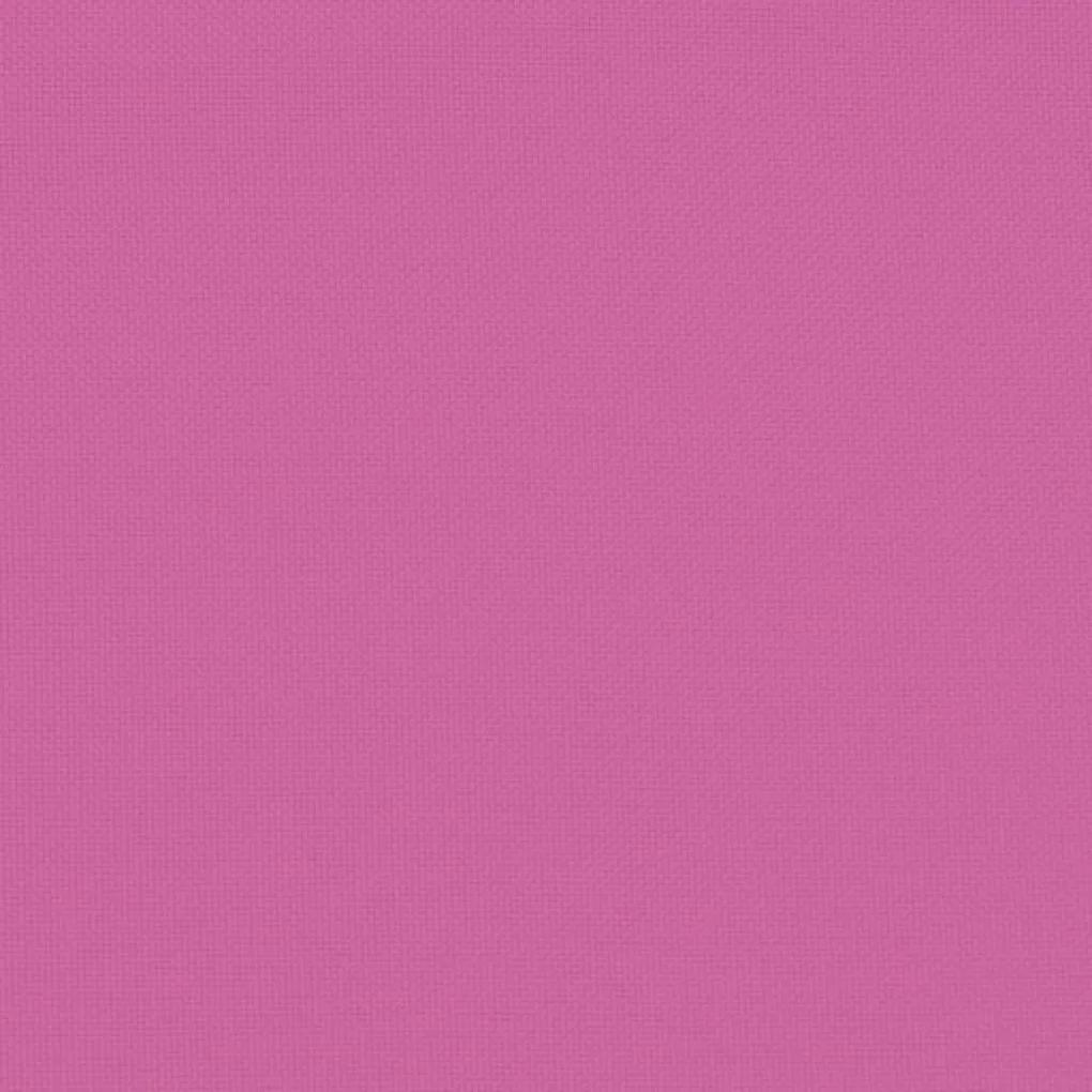 Poduška na palety růžová 80 x 40 x 12 cm textil