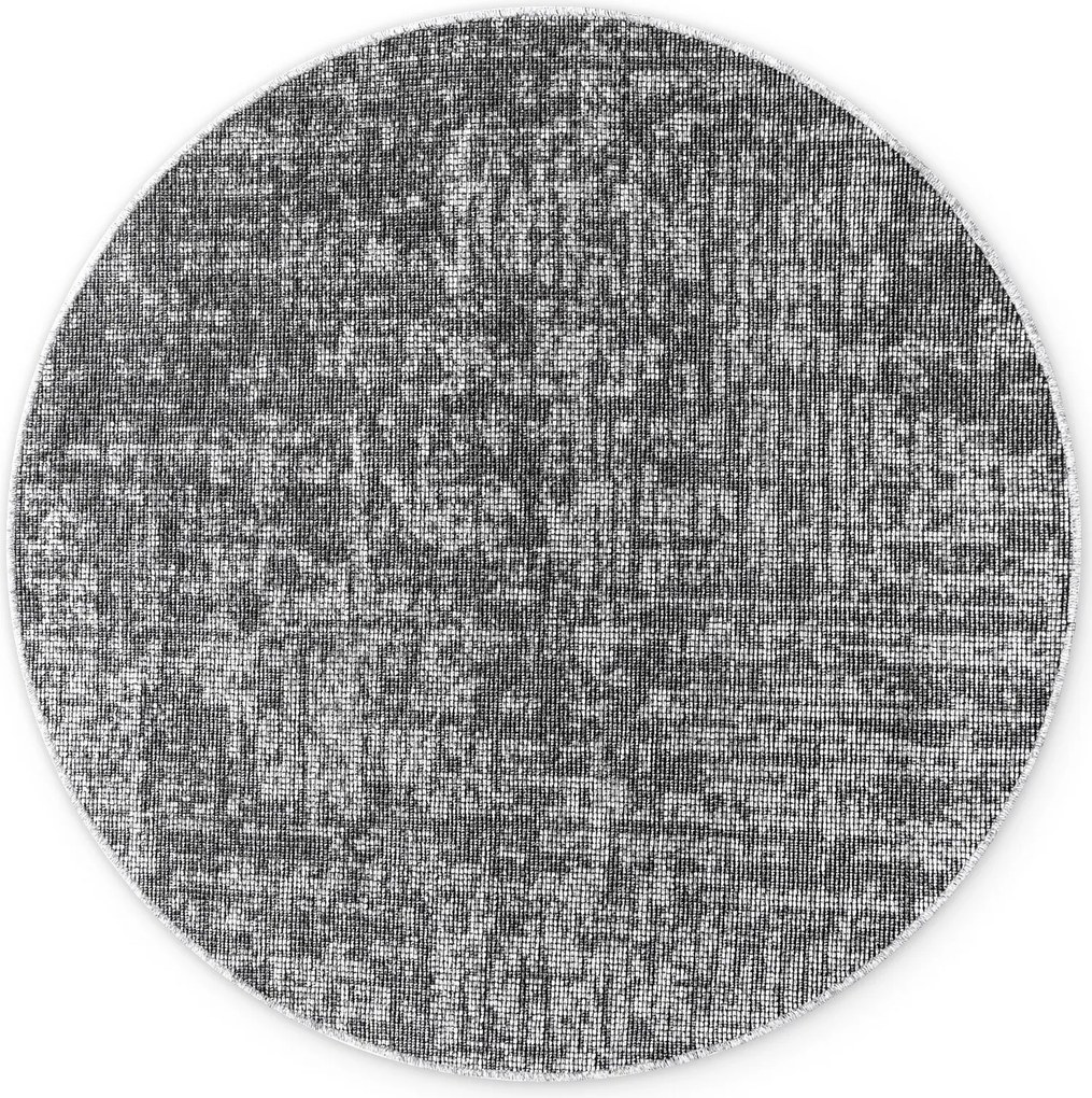 ELLE Decoration, Kusový koberec Brilliance Prisma 106310 Silver Grey z kolekce Elle kruh, 160x160 (průměr) kruh, šedá, ložnice