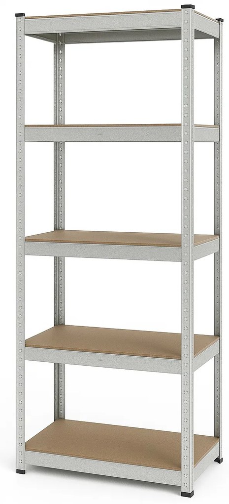 IQ Garden Bezšroubový regál s 5 policemi, 180 × 60 × 40 - pozinkovaný 312505