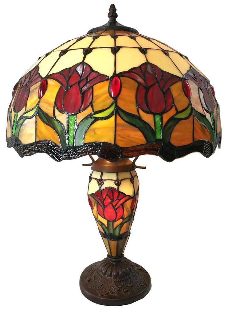 Stolní lampa Tiffany Tulipe - Ø 41*57 cm