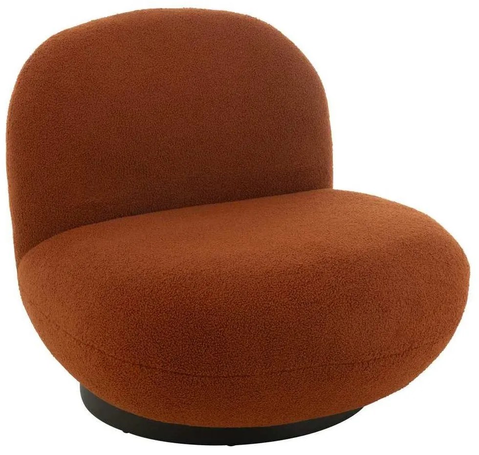 Oranžovozrzavé křeslo Lounge Snow Poplar - 95*81*71cm