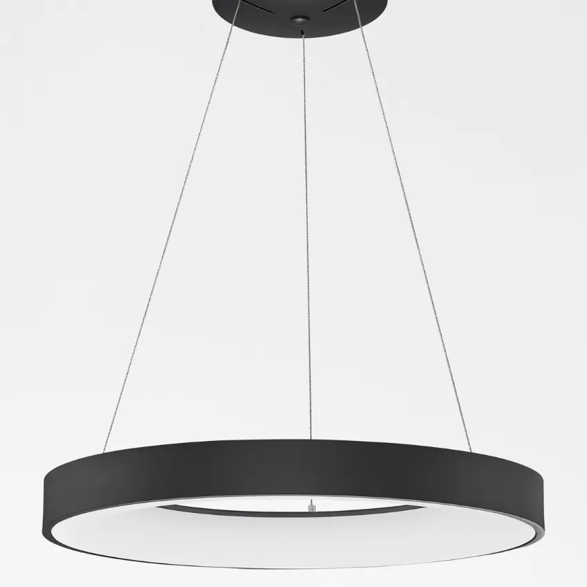 Černé závěsné LED světlo Nova Luce Rando Thin 60 cm