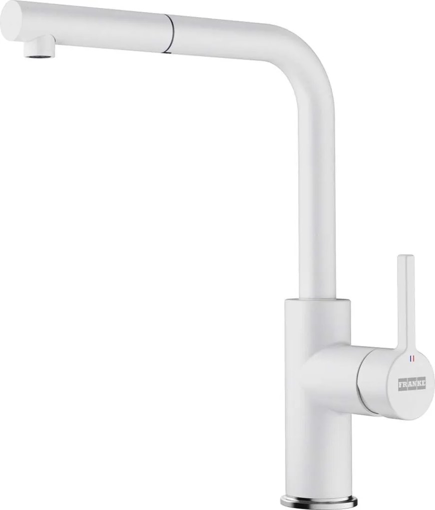 Franke Urban 2.0 - Dřezová baterie FN 5541.094 s výsuvnou koncovkou, bílá-led 115.0755.389