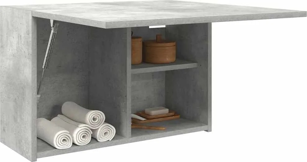 vidaXL Koupelnová nástěnná skříňka 60 x 25 x 40 cm kompozit [860070] Barva: kouřový dub