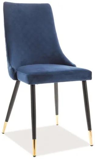 Jídelní židle Polly (námořnická modrá + černá). 1050724