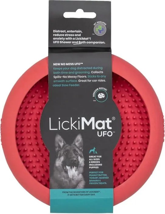 United Pets Lízací podložka pro psy LickiMat UFO růžová