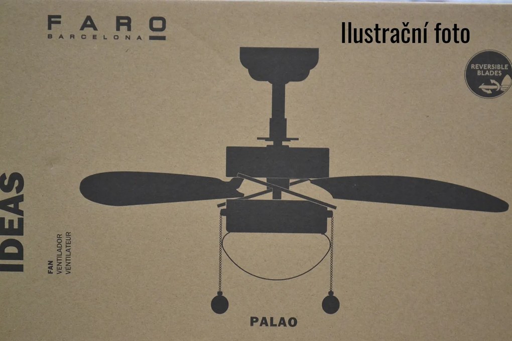 FARO 33180 PALAO, stropní ventilátor se světlem