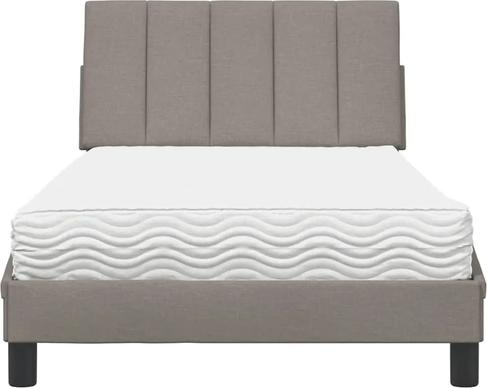 Postel s matrací Hanko taupe 100 x 200 cm textil 3310514